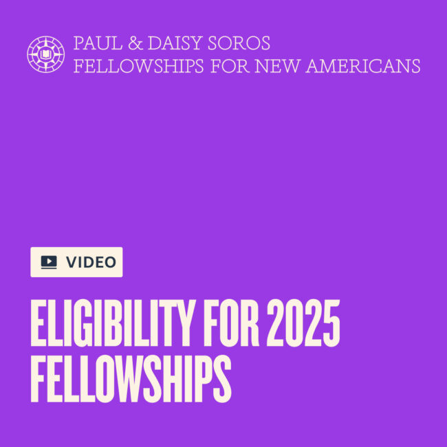 Home – Paul & Daisy Soros Fellowships for New Americans